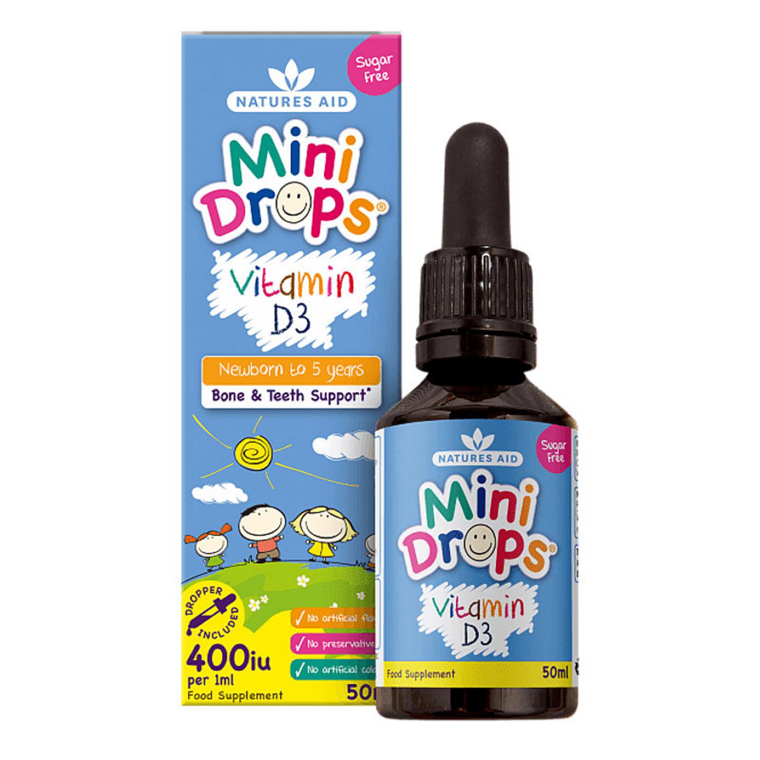 Vitamin D3 Drops For Kids In 50ml From Natures Aid Vitamin D3 Drops For Kids In 50ml From Natures Aid