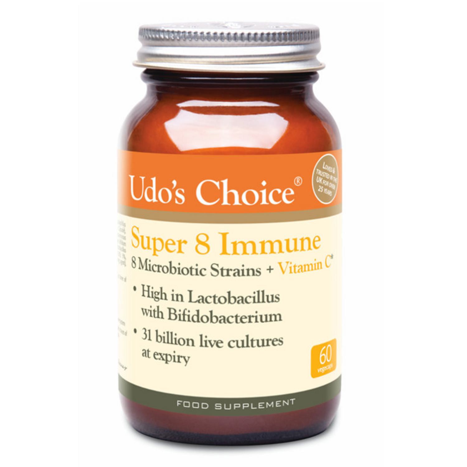 Super 8 Immune Capsules in 60caps from Udo's Choice