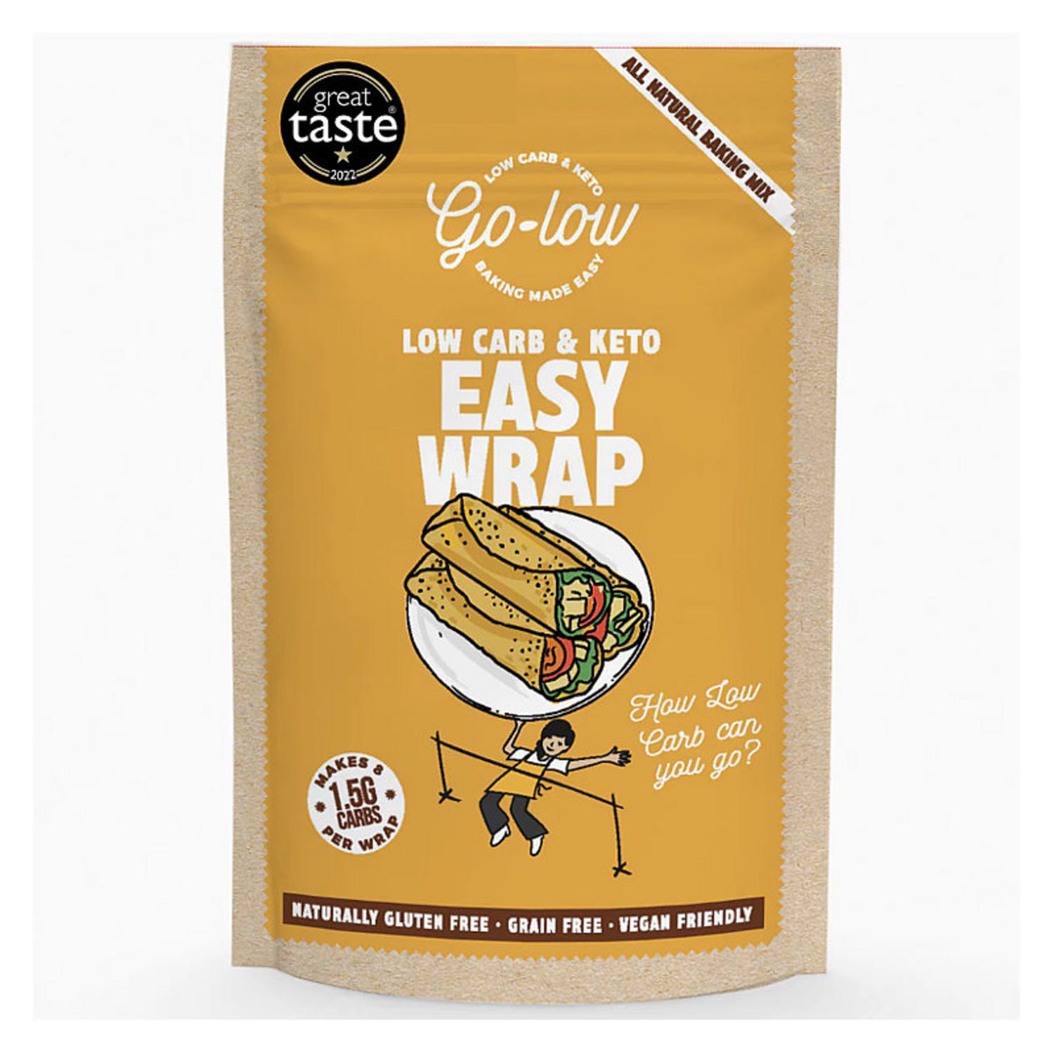 Low Carb and Keto Easy Wrap Mix in 165g from Go-Low Baking