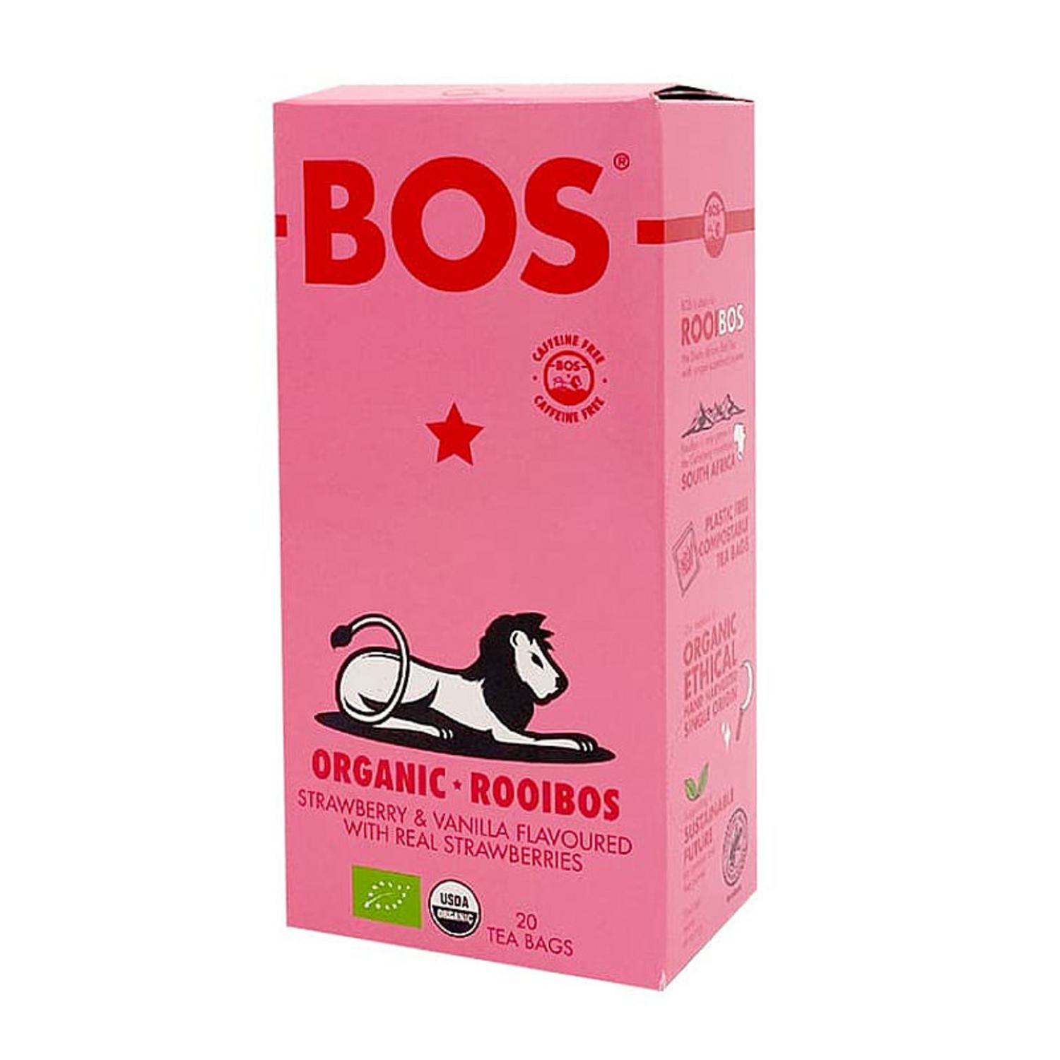 Organic Strawberry and Vanilla Rooibos Tea in 20bags from BOS