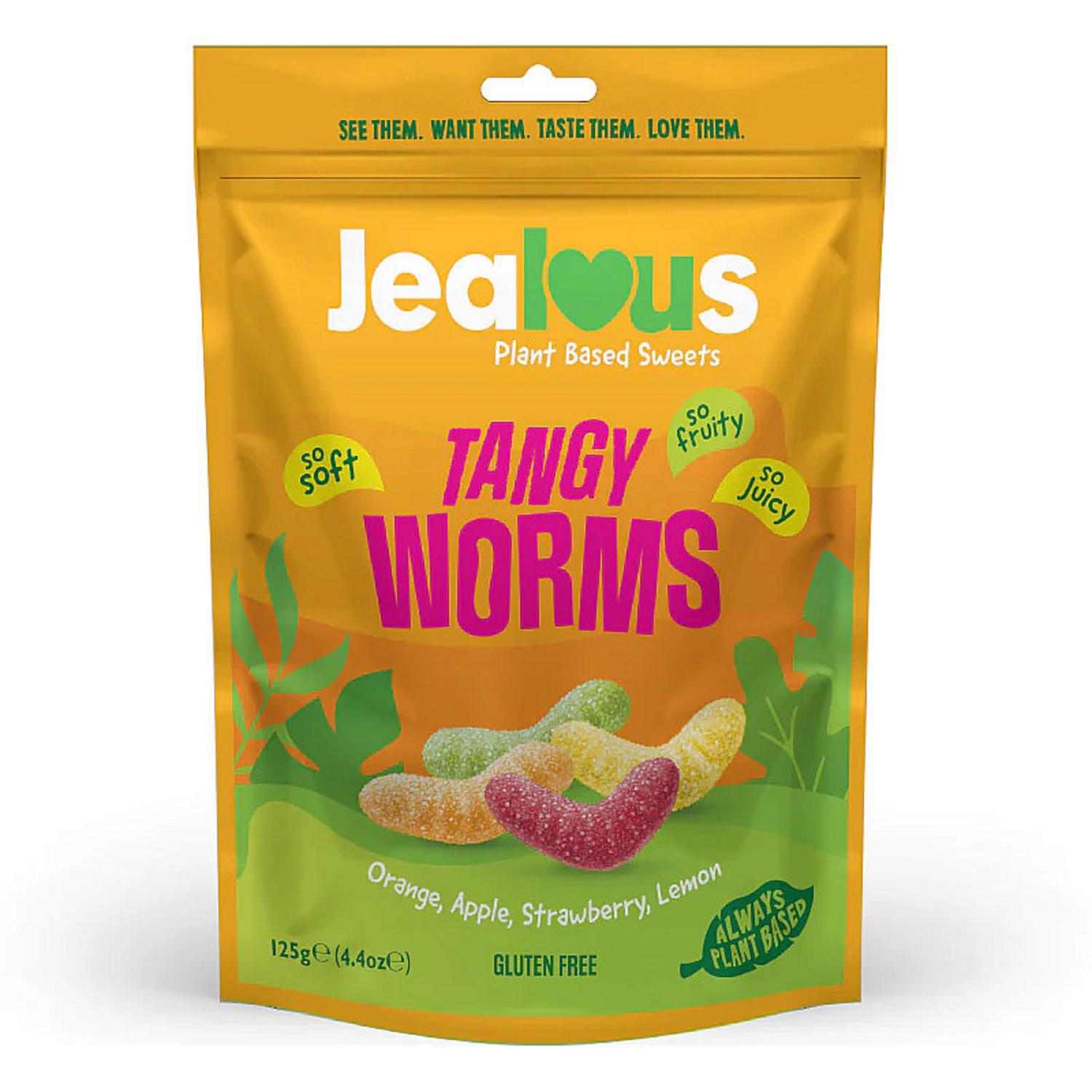 Tangy Worms Sweets in 125g from Jealous Sweets