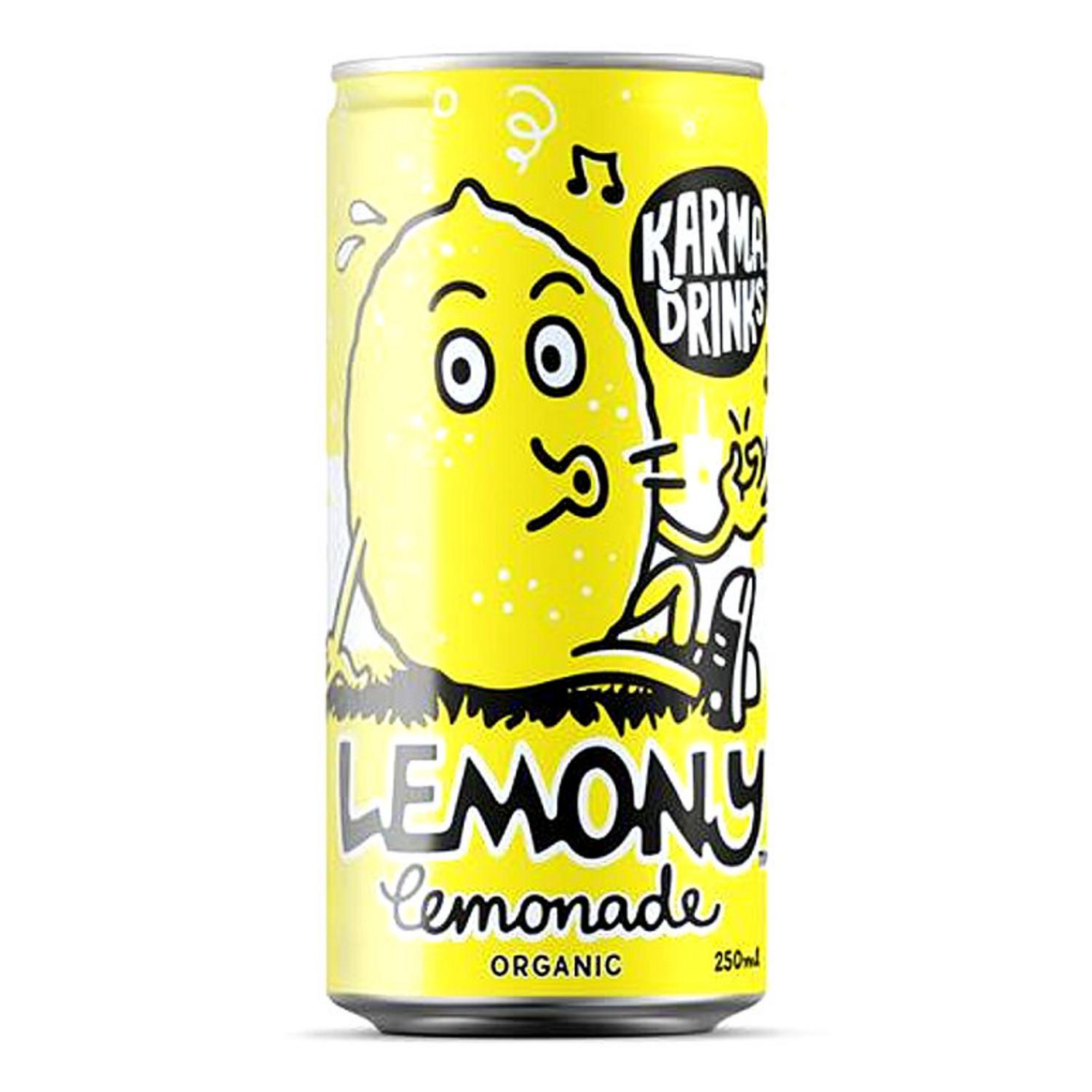 Organic Lemony Lemonade in 250ml can from Karma Cola