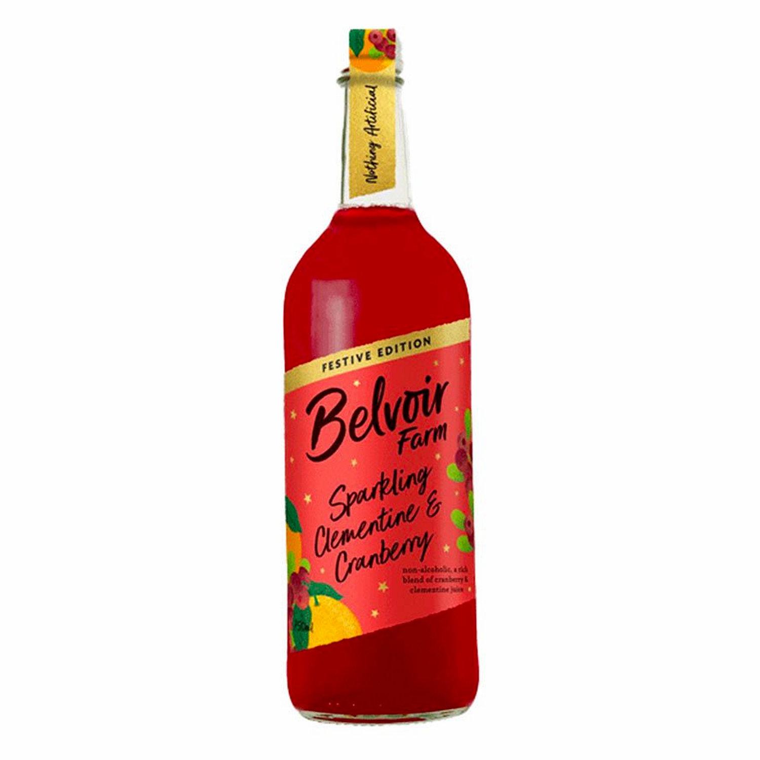 Clementine and Cranberry Sparkling Drink in 750ml from Belvoir