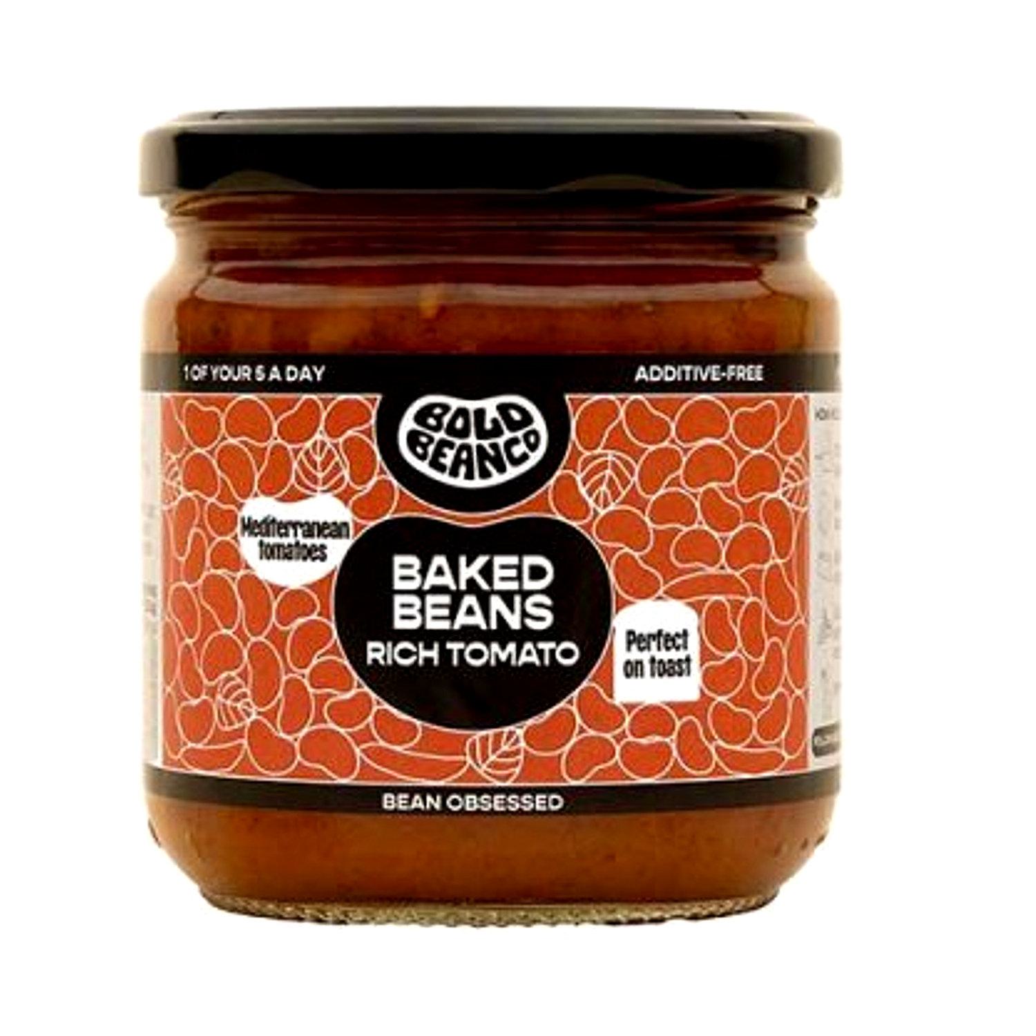 Rich Tomato Baked Beans in 325g from Bold Bean Co