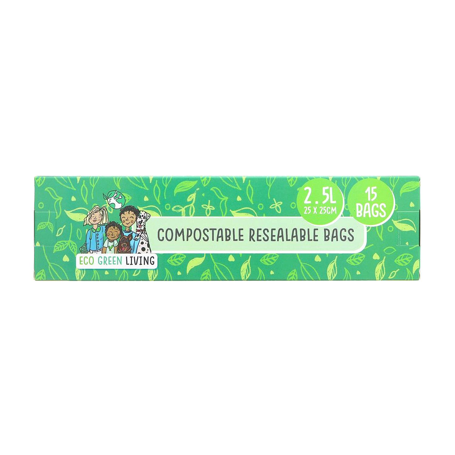 Compostable Zip Lock Bags in 15bags from Eco Living