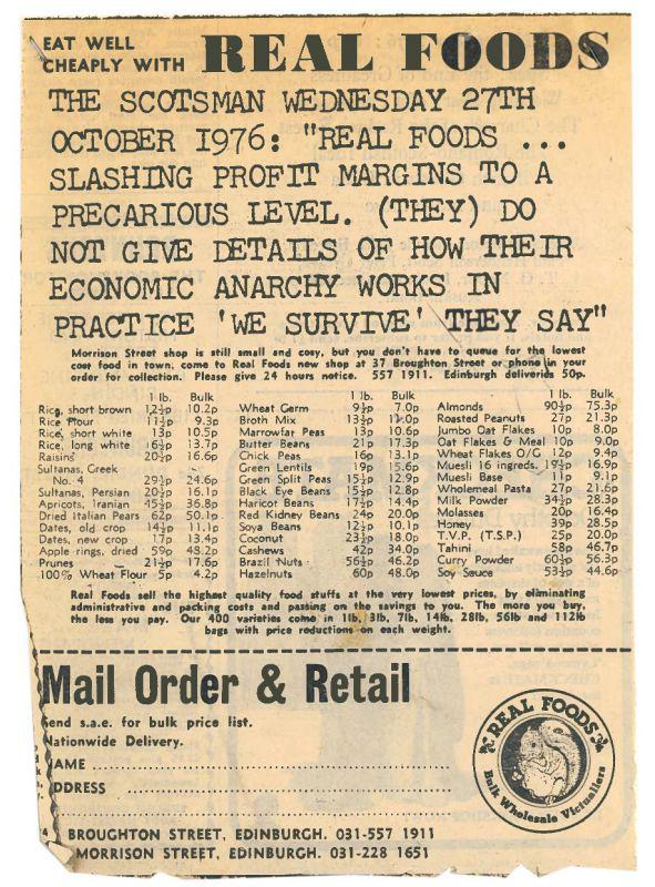 Article | Real Foods from 1963 to the present day